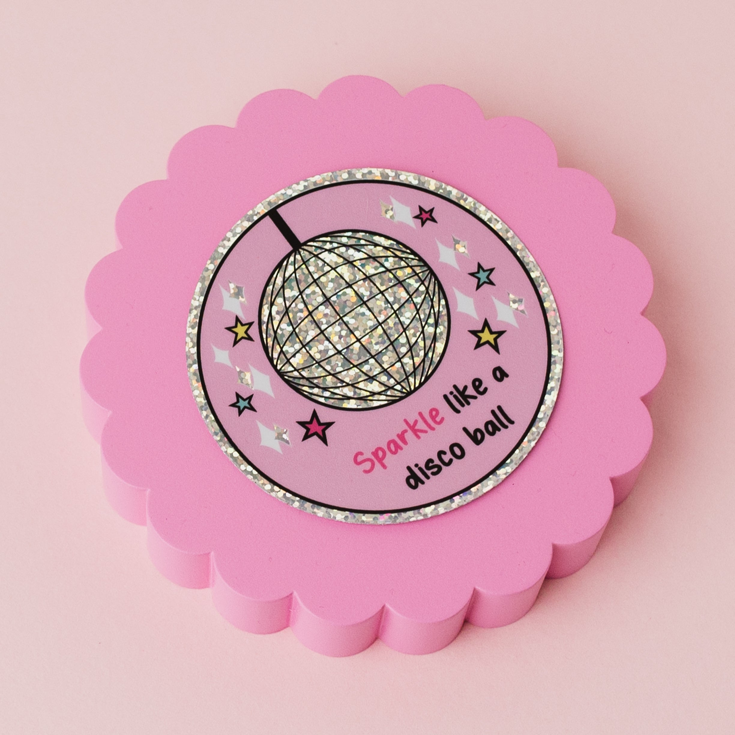Disco Ball Glitter Sticker – The Happy Company uk